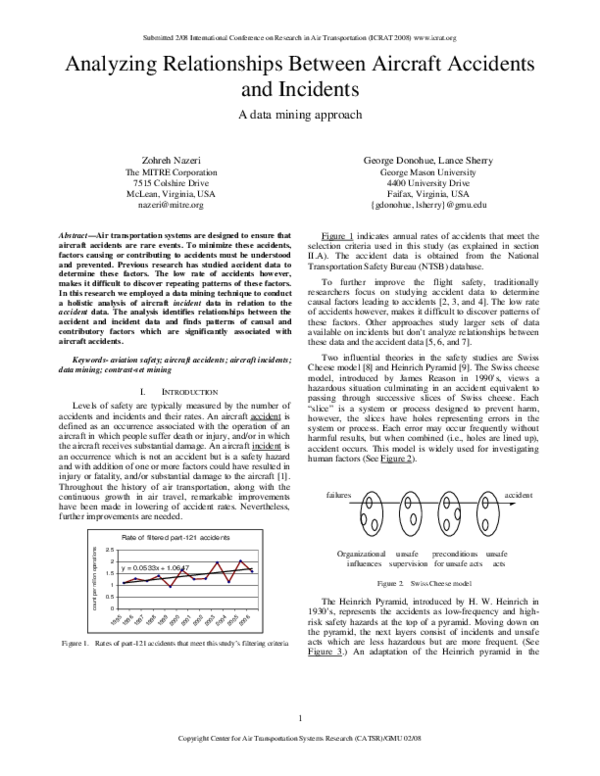 (PDF) Analyzing Relationships between Aircraft Accidents and Incidents
