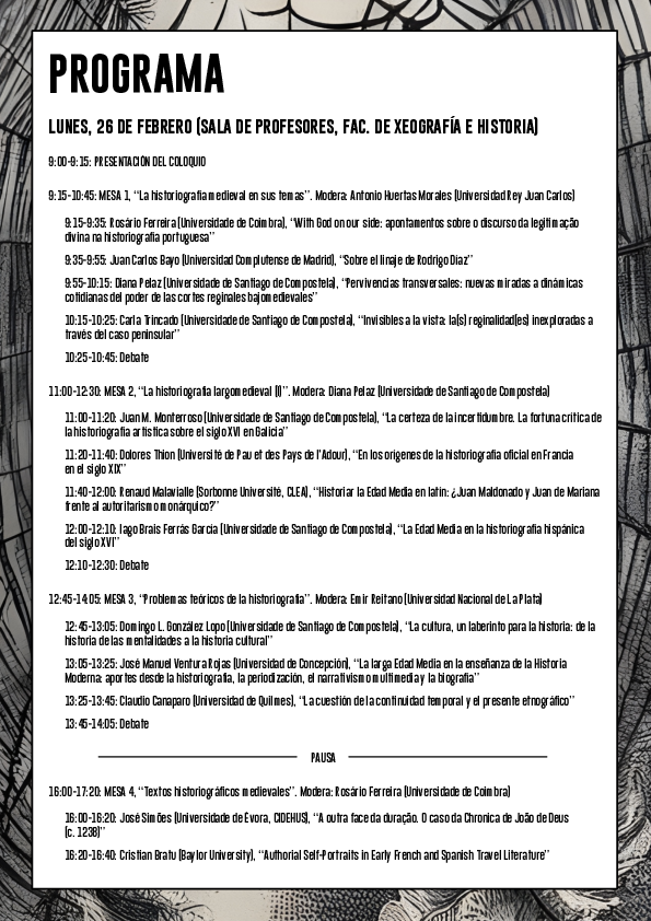 (PDF) Programa definitivo Coloquio Internacional La historiografia en la larga Edad Media ...