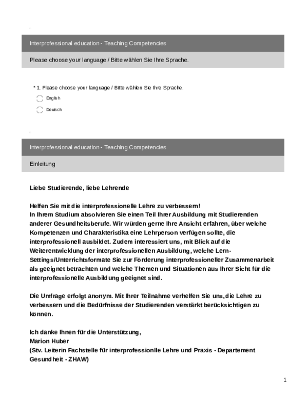 (PDF) Student views of interprofessional education facilitator competencies: A cross-sectional study