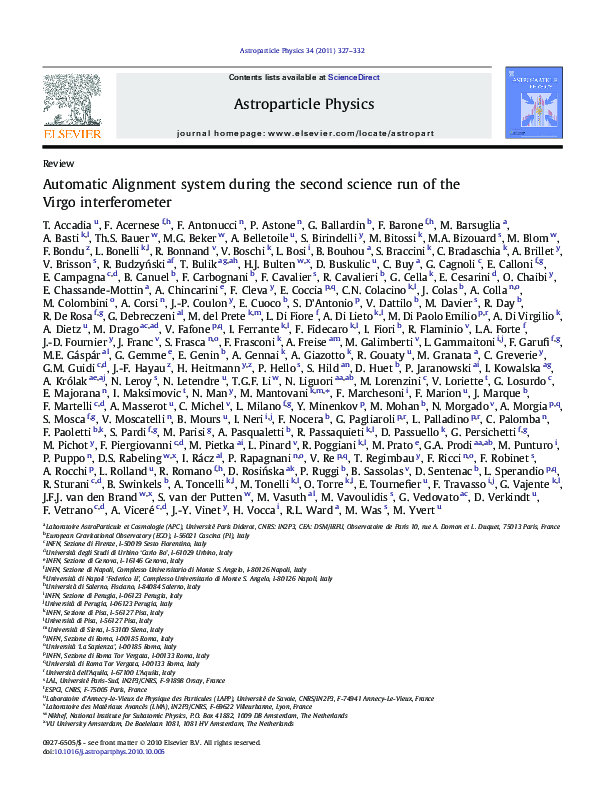 (PDF) Automatic Alignment system during the second science run of the ...