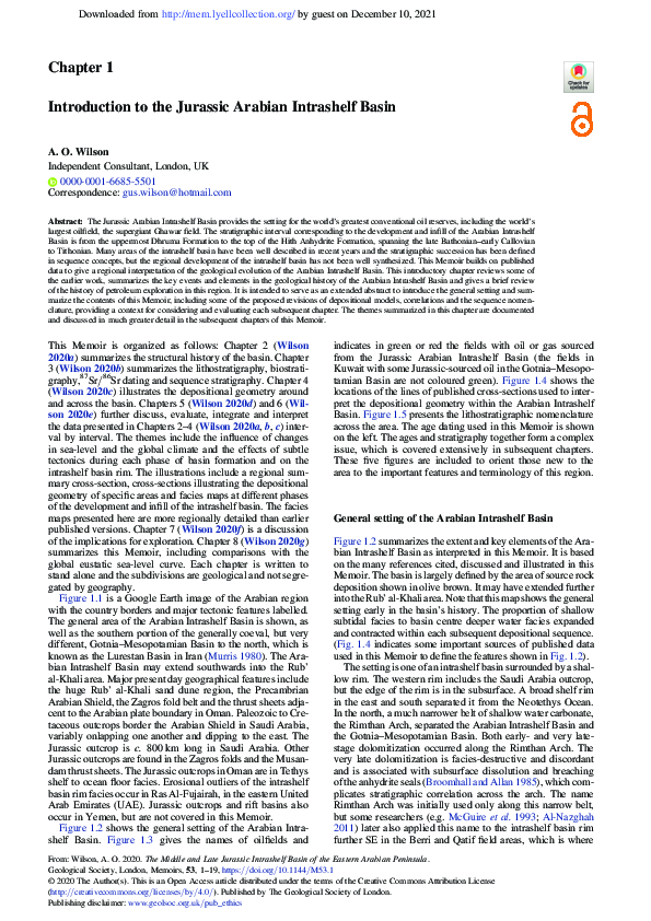 (PDF) Chapter 1 Introduction to the Jurassic Arabian Intrashelf Basin