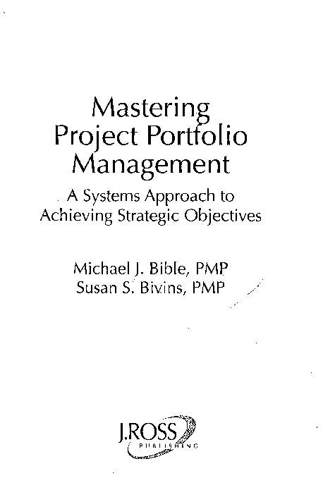(PDF) Mastering Project Portfolio Management: A Systems Approach to ...