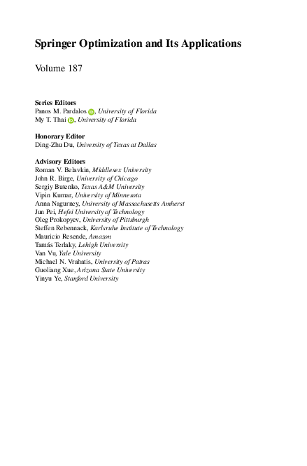 (PDF) Numerical Methods and Optimization