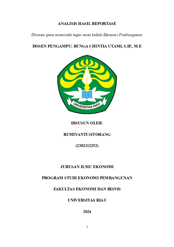 (DOC) ANALISIS HASIL REPORTASE