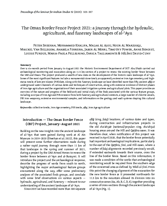 (PDF) The Oman Border Fence Project 2021: a journey through the ...