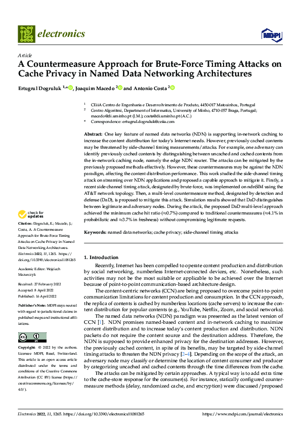 (PDF) A Countermeasure Approach for Brute-Force Timing Attacks on Cache Privacy in Named Data ...