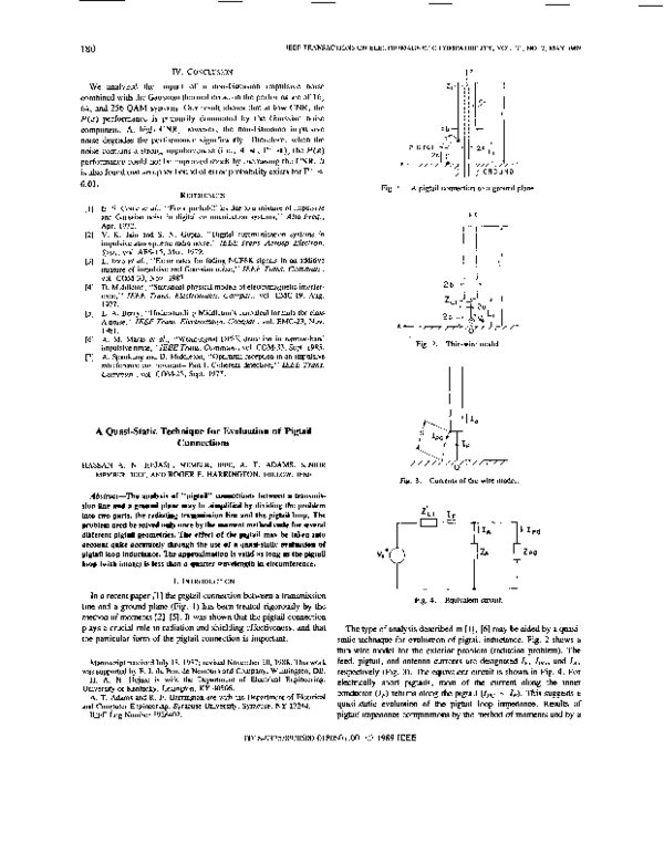 (PDF) A quasi-static technique for evaluation of pigtail connections