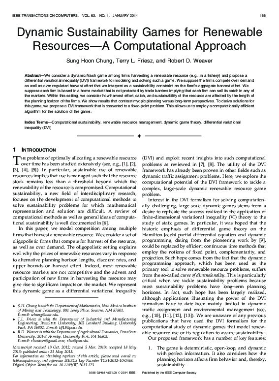 (PDF) Dynamic Sustainability Games for Renewable Resources--A ...