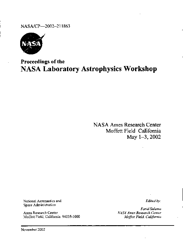 (PDF) Proceedings of the NASA Laboratory Astrophysics Workshop
