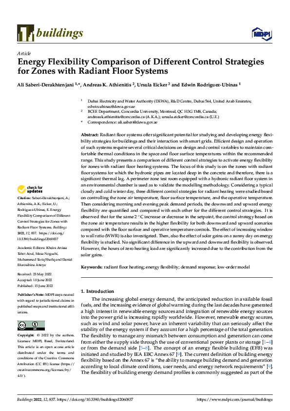 (PDF) Energy Flexibility Comparison of Different Control Strategies for ...