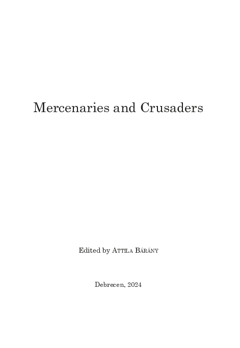 (PDF) Turcopoles of the Templars and Hospitallers (thirteenth ...