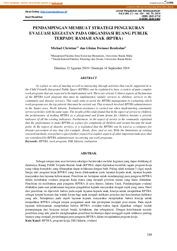 (PDF) Pendampingan Membuat Strategi Pengukuran Evaluasi Kegiatan Pada ...