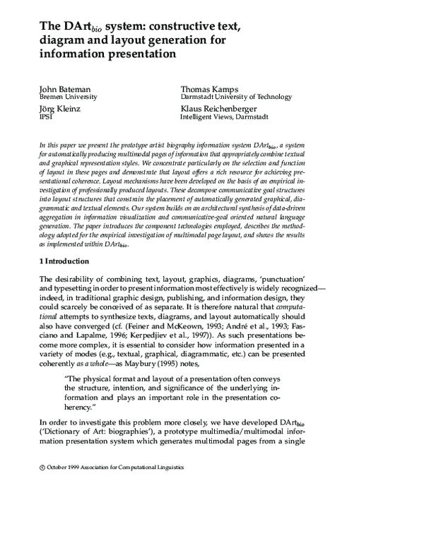 (PDF) The DArt system: constructive text, diagram and layout generation ...