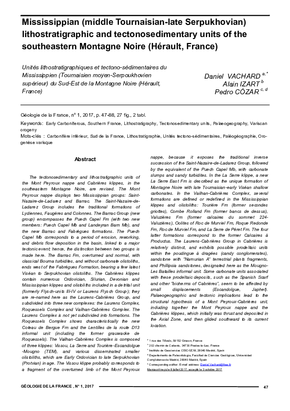 (PDF) Mississippian (middle Tournaisian-late Serpukhovian ...