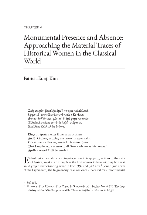 (PDF) Monumental Presence and Absence: Approaching the Material Traces ...