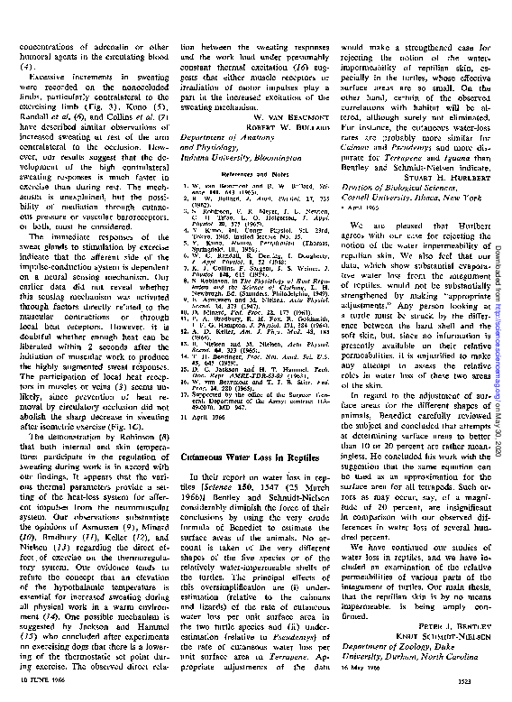 (PDF) Cutaneous Water Loss in Reptiles | Stuart Hurlbert - Academia.edu