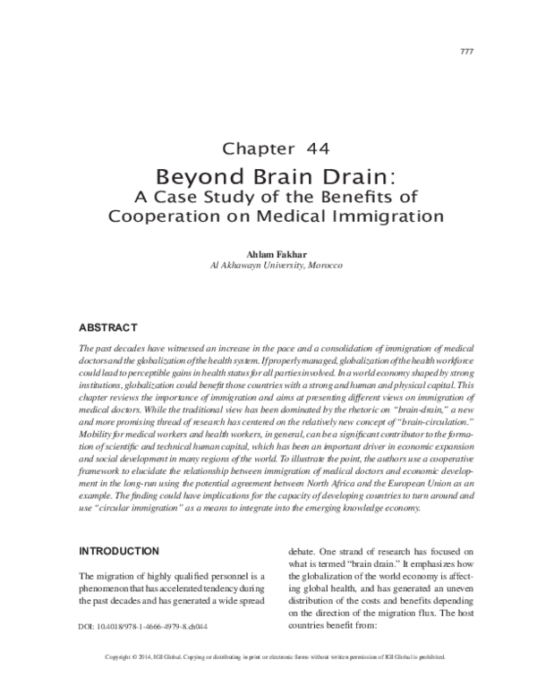 (PDF) Beyond Brain Drain