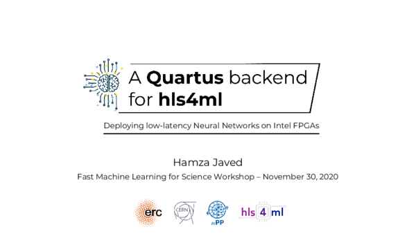 (PDF) A Quartus backend for hls4ml: Deploying low-latency neural networks on Intel FPGAs