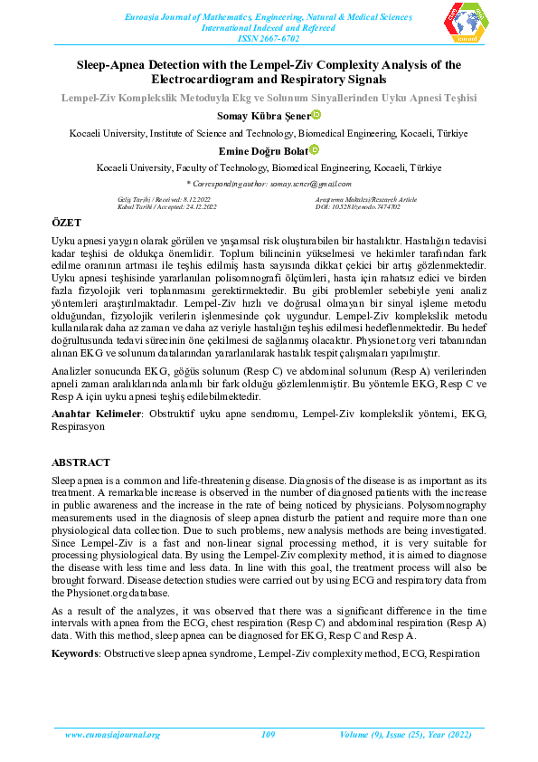 (PDF) Sleep-Apnea Detection with the Lempel-Ziv Complexity Analysis of the Electrocardiogram and ...