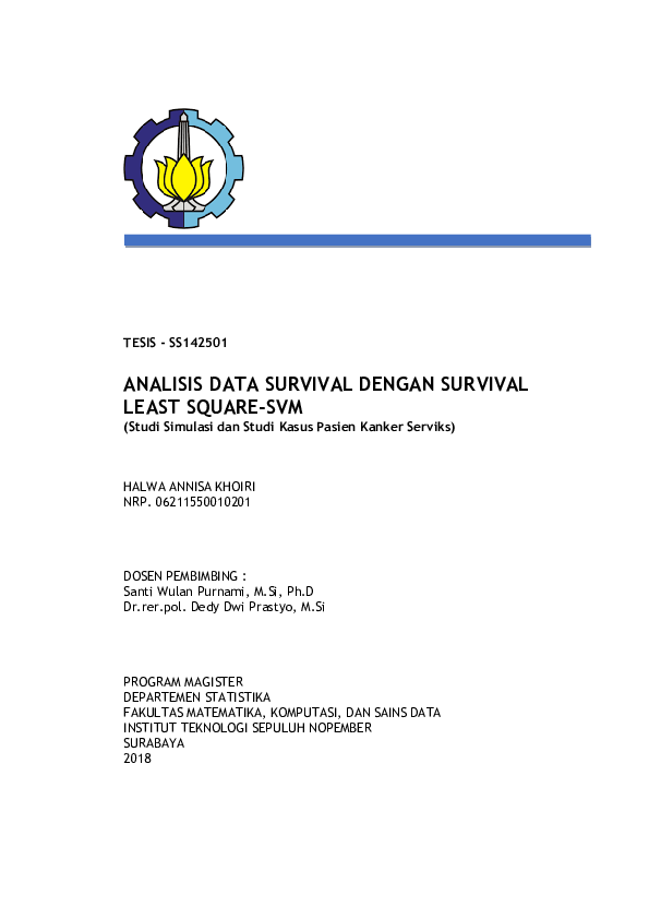 (PDF) Analisis Data Survival dengan Survival Least Square-SVM (Studi ...