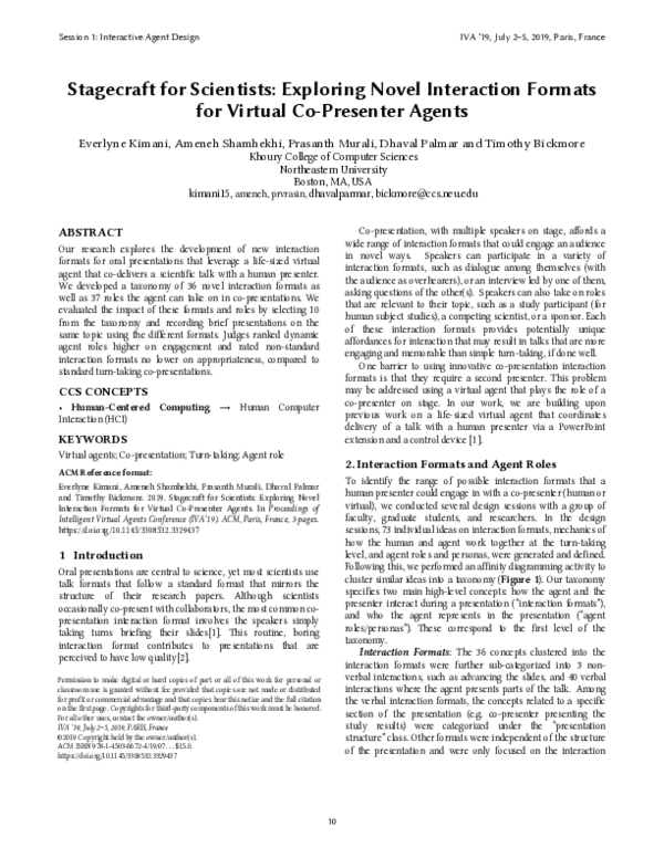 (PDF) Stagecraft for Scientists