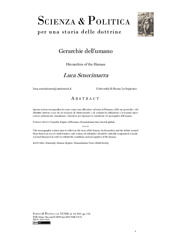 (PDF) Gerarchie dell’umano