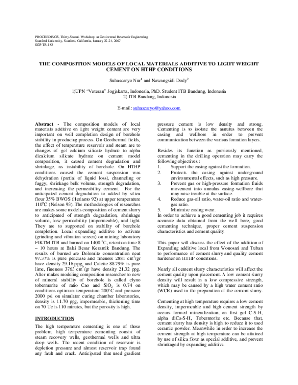 (PDF) The Composition Models of Local Materials Additive to Light ...