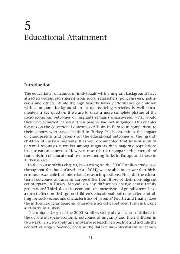 (PDF) Educational Attainment