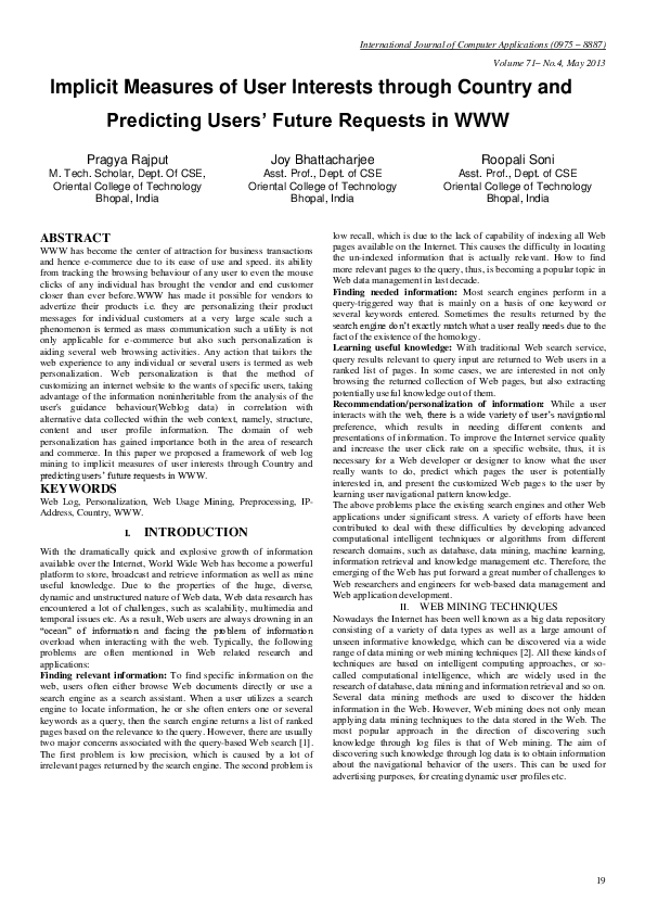 (PDF) Implicit Measures of User Interests through Country and Predicting Users' Future Requests ...