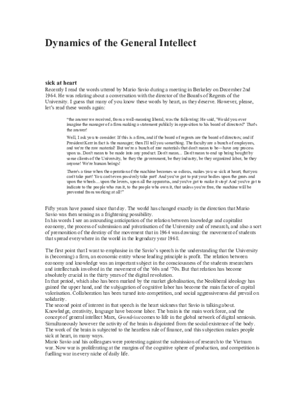 (DOC) Dynamic of the general intellect