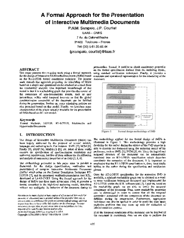 (PDF) A formal approach for the presentation of interactive multimedia ...