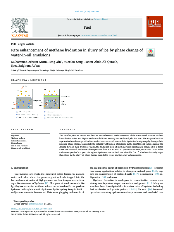 (PDF) Rate enhancement of methane hydration in slurry of ice by phase ...