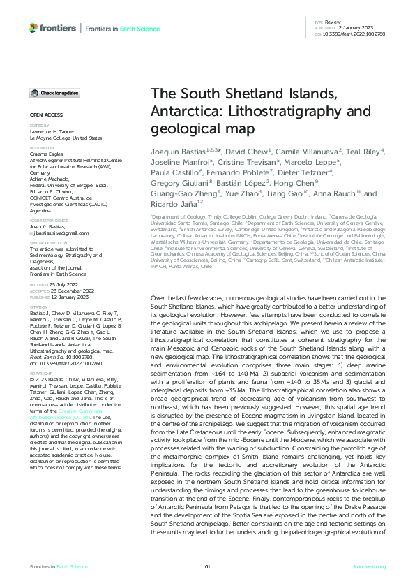(PDF) The South Shetland Islands, Antarctica: Lithostratigraphy and ...