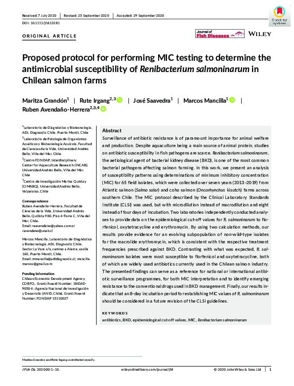 (PDF) Proposed protocol for performing MIC testing to determine the ...