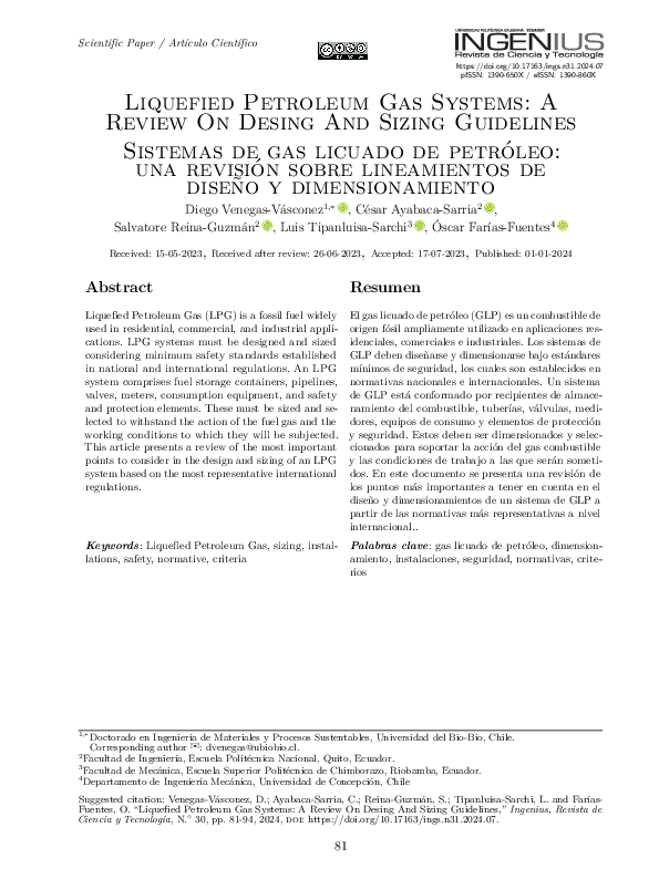 (PDF) Liquefied Petroleum Gas Systems: A Review On Desing And Sizing ...