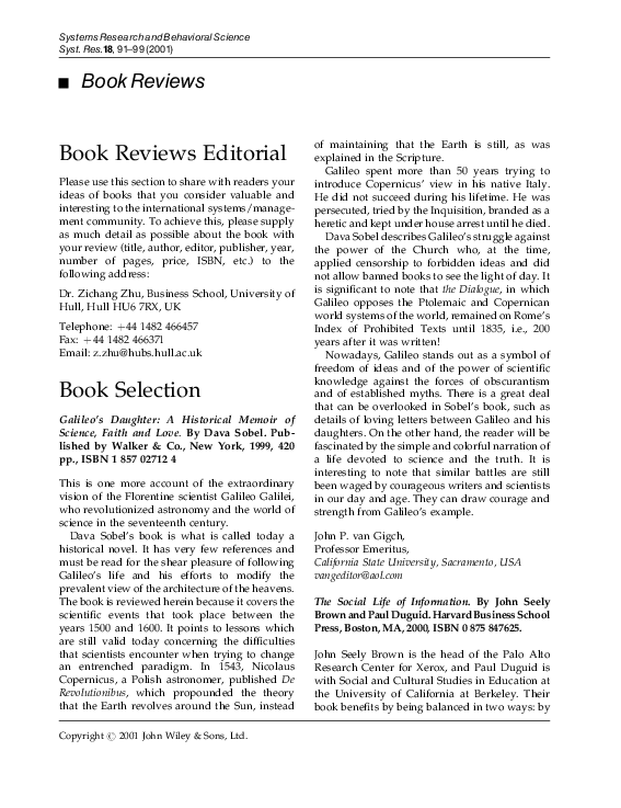 (PDF) The Social Life of Information. By John Seely Brown and Paul ...