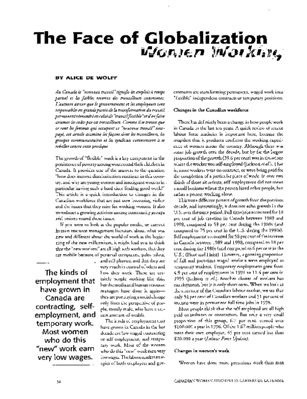 (PDF) In the Face of Globalization