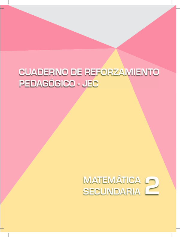 (PDF) CUADERNO DE REFORZAMIENTO PEDAGÓGICO -JEC MATEMÁTICA-SECUNDARIA 2
