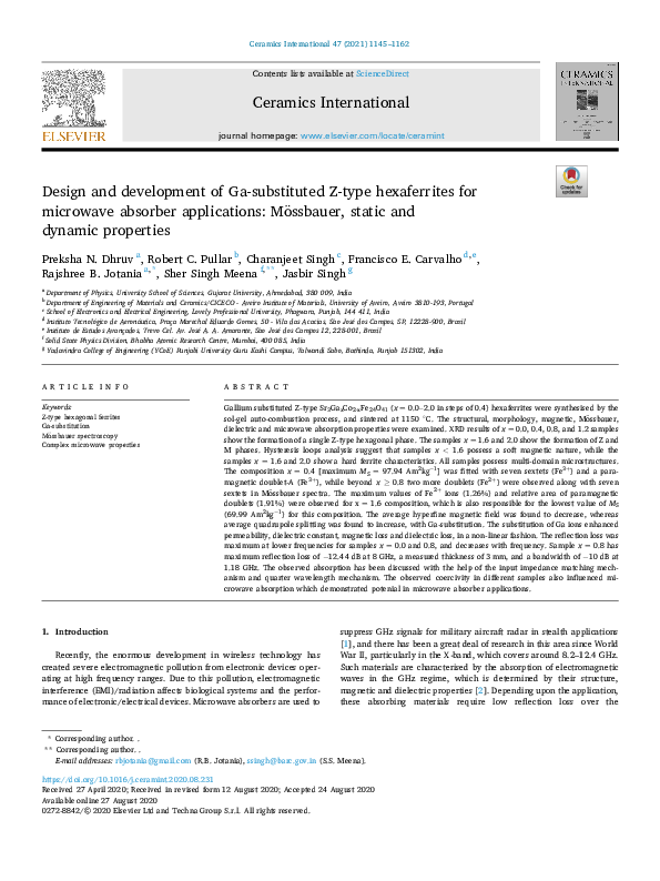 (PDF) Design and development of Ga-substituted Z-type hexaferrites for ...