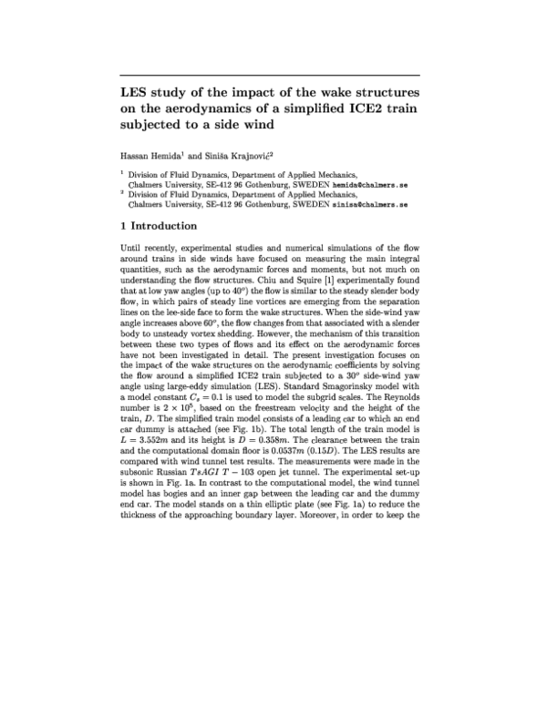 (PDF) LES study of the impact of the wake structures on the ...
