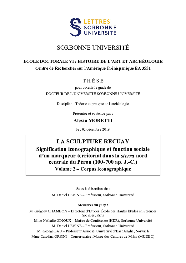 (PDF) Recuay Sculpture: Iconographic Significance and Social Function ...