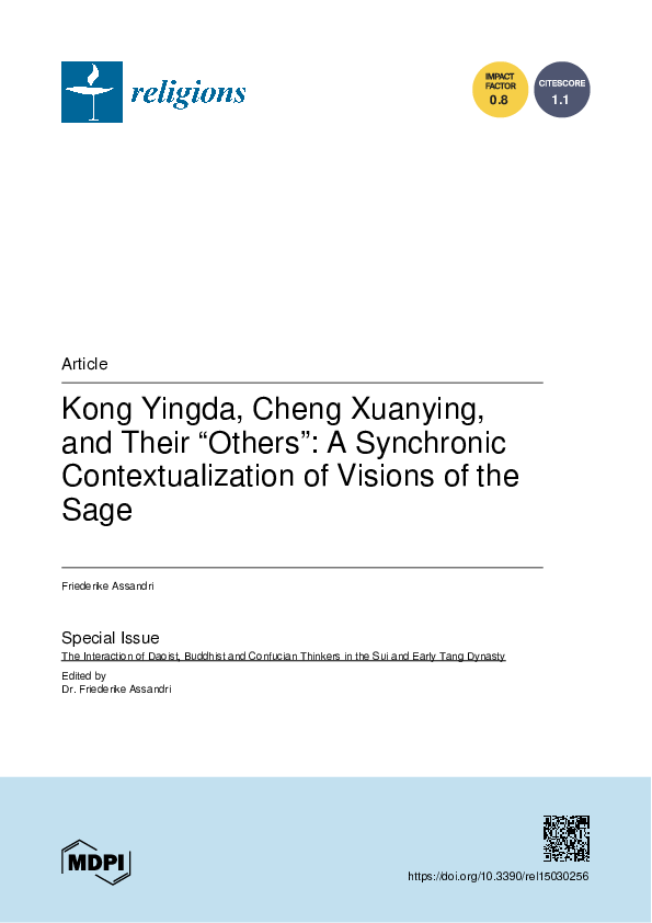 (PDF) Kong Yingda, Cheng Xuanying, and Their “Others”: A Synchronic Contextualization of Visions ...