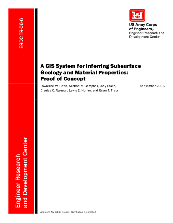 (PDF) A GIS System for Inferring Subsurface Geology and Material Properties: Proof of Concept