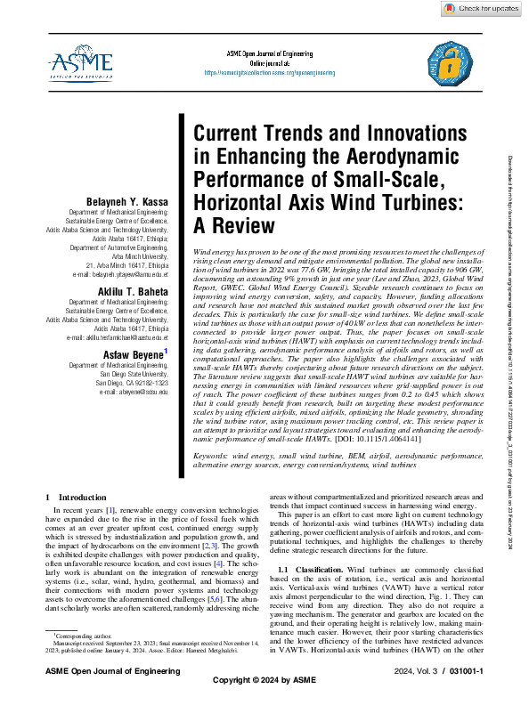 (PDF) Current Trends and Innovations in Enhancing the Aerodynamic Performance of Small-Scale ...