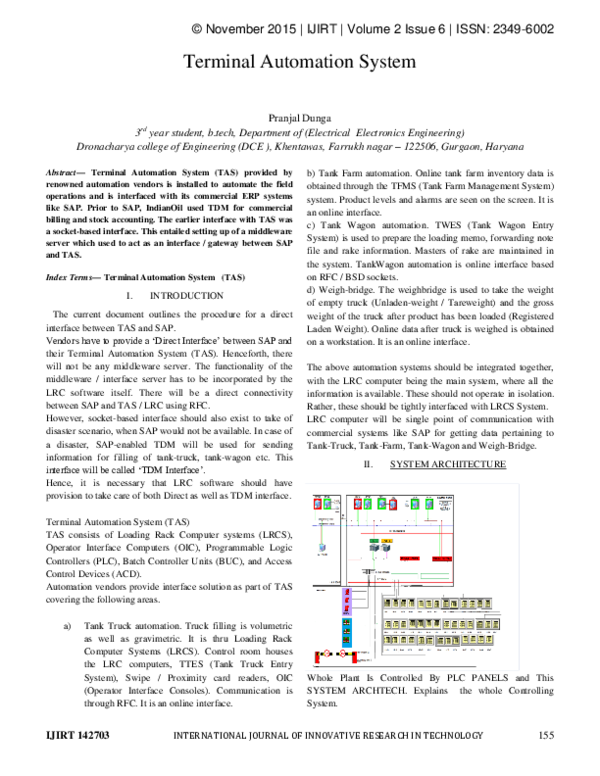 (PDF) Terminal Automation System