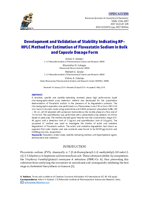 (PDF) Development and Validation of Stability Indicating RP-HPLC Method for Estimation of ...
