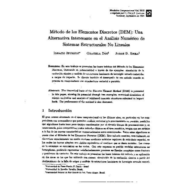 (PDF) Método de los Elementos Discretos (DEM). Una Alternativa Interesante en el Análisis ...
