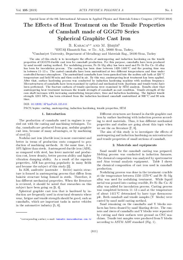 (PDF) The Effects of Heat Treatment on the Tensile Properties of ...