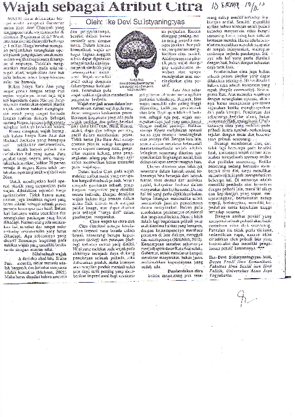 (PDF) Wajah sebagai Atribut Citra