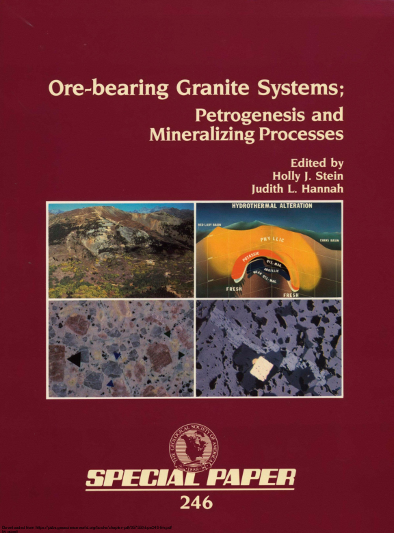 (PDF) Ore-bearing Granite Systems; Petrogenesis and Mineralizing Processes